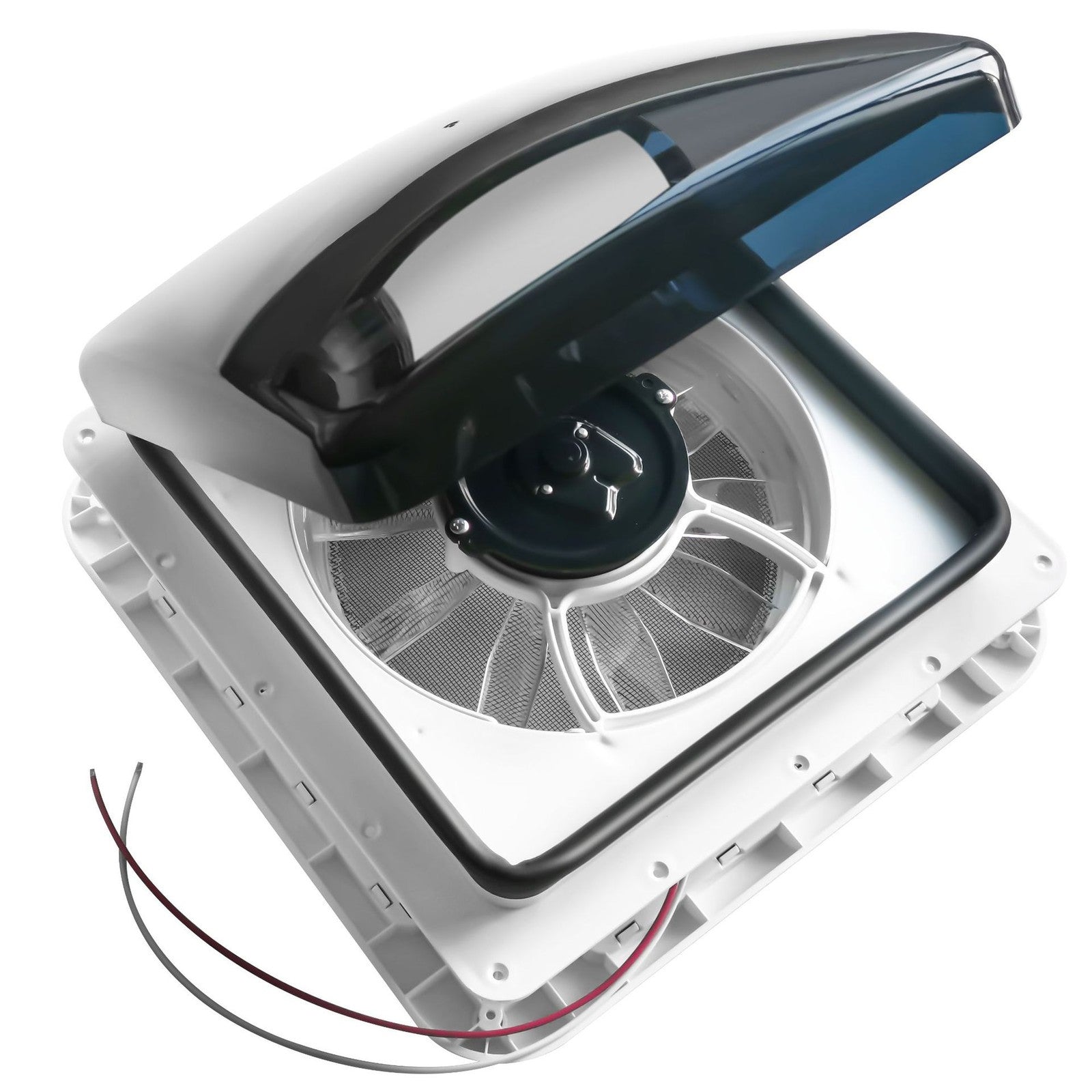 Caravan Camper 12V Shower Roof Hatch LED Lights & Vent Exhaust Fan ...